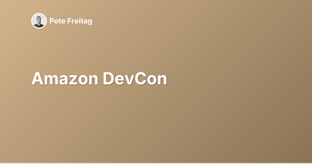 Amazon DevCon