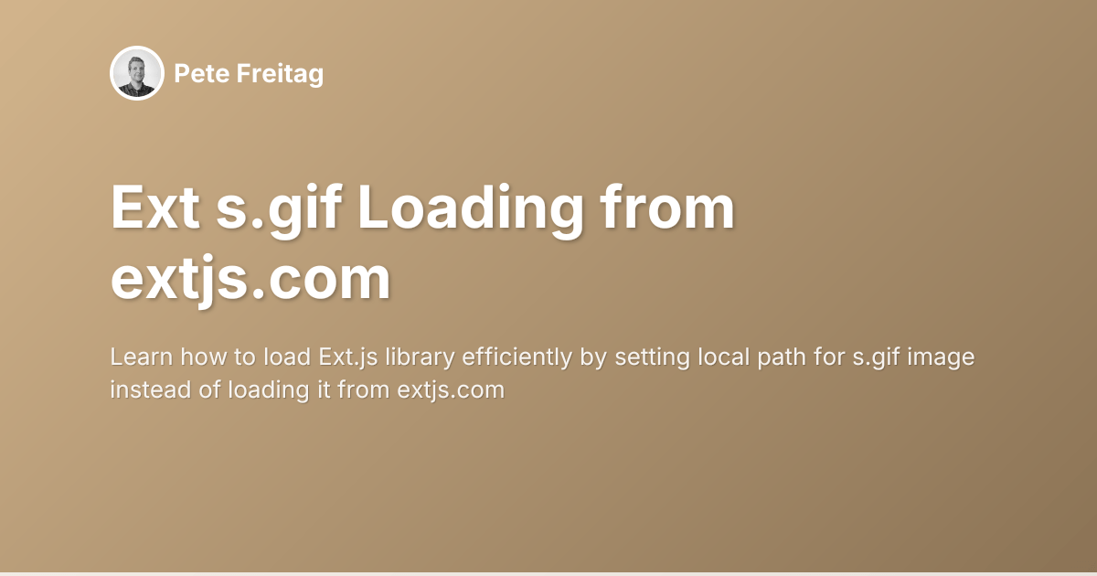 Ext s.gif Loading from extjs.com