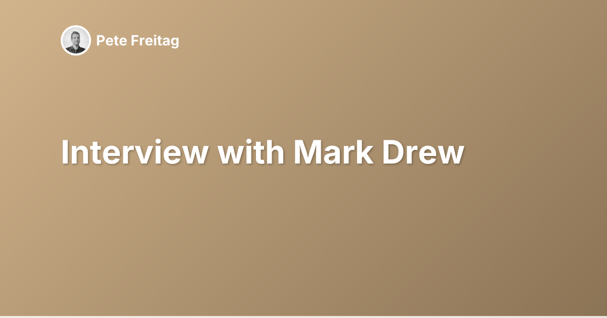 Interview with Mark Drew
