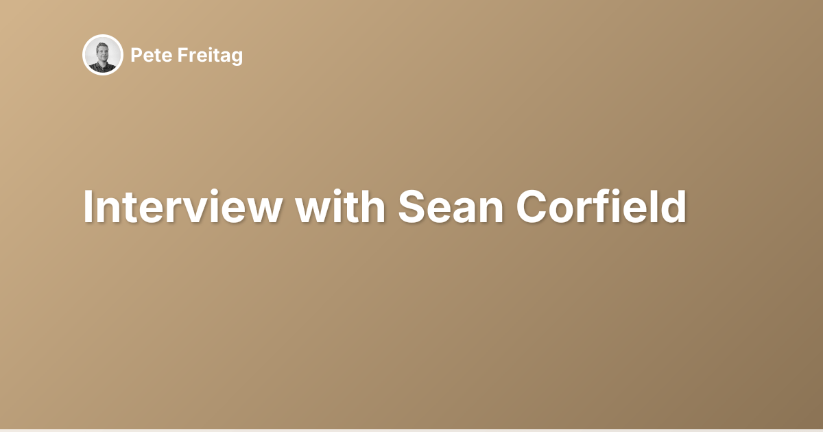 Interview with Sean Corfield