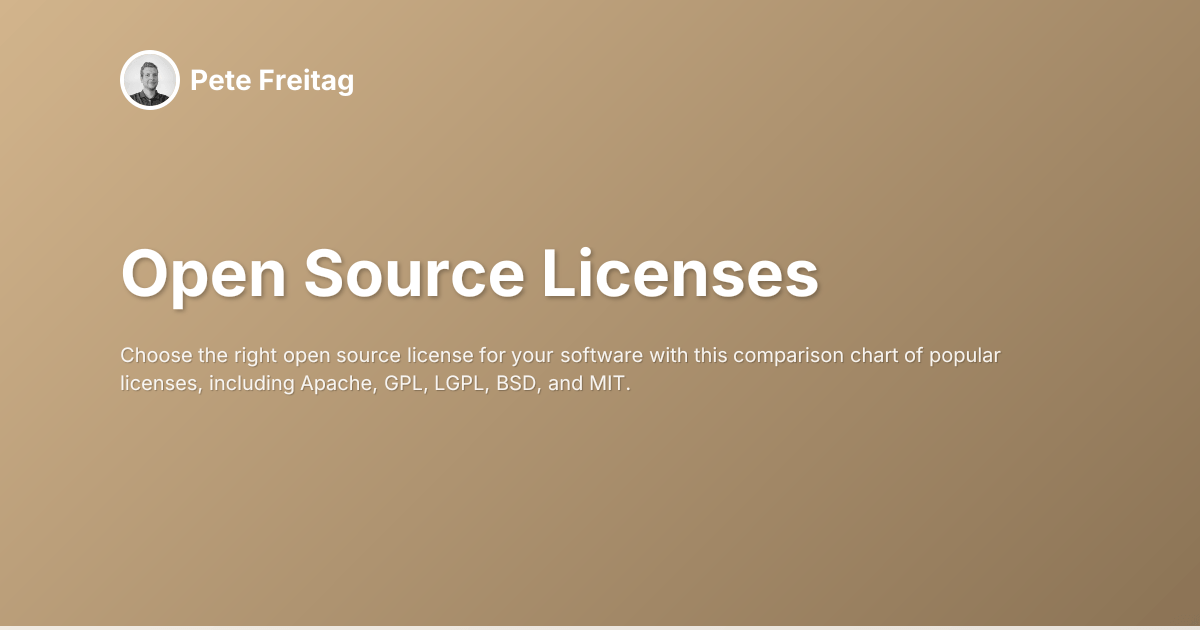 Open Source Licenses
