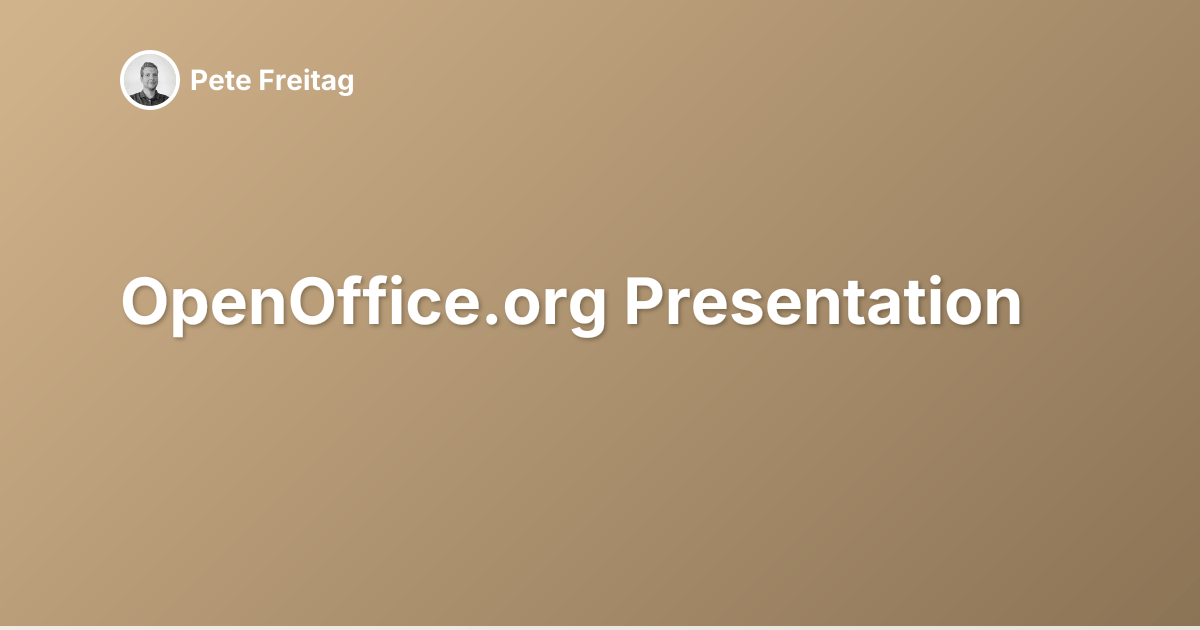 OpenOffice.org Presentation